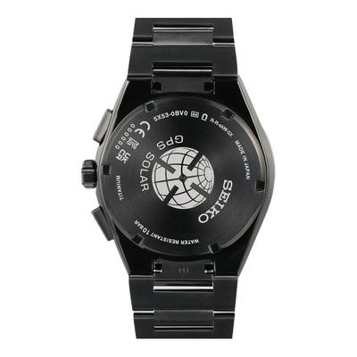 精工男款太阳电能机芯石英表