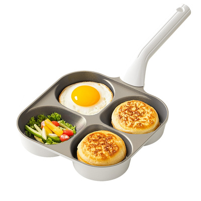 钛陶瓷四孔煎蛋神器不粘锅煎饼锅