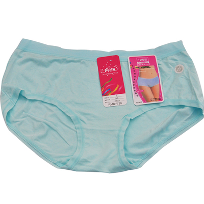 女士女中花莫代尔棉内裤无痕低腰