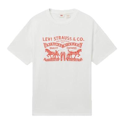 李维斯情侣同款印花圆领短袖T恤