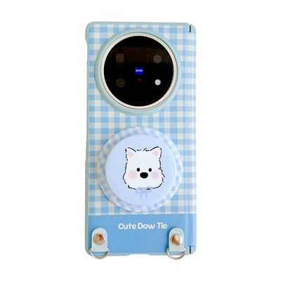 适用华为X6X5荣耀V5vs3VivoXFold5保护套三星Fold7中轴磁吸小米Fold4保护套oppon5n3壳膜一体手提绳手机壳