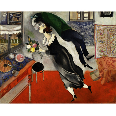 夏加尔生日抽象派浪漫色彩装饰画