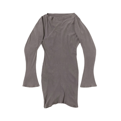 【MIMIHADID】Jennie同款长袖连衣裙初秋露肩斜肩