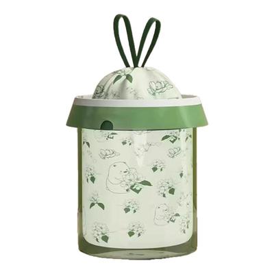 大卷加厚山茶花系垃圾袋手提袋子学生办公室用收纳袋厨房用清洁袋