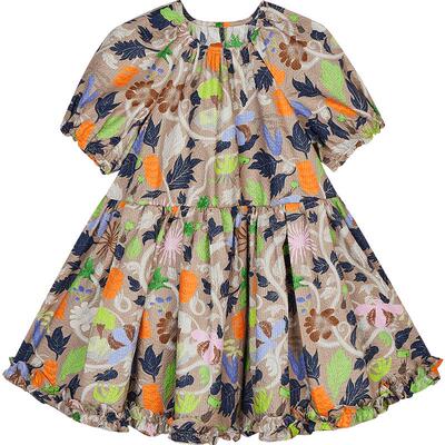 江南布衣童装短袖连衣裙A型圆领