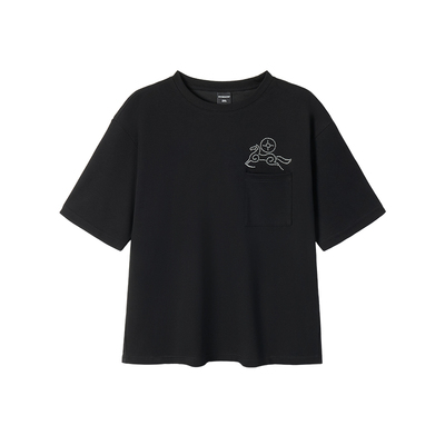 韦恩泽维尔短袖休闲大码烫珠T恤