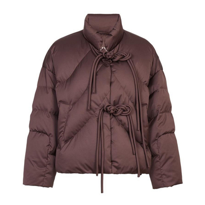 婉甸2025年冬季新品巧克力色短款上身加厚保暖女羽绒服1244D20SX3