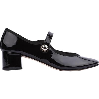 FABIENNE皮底圆头玛丽珍鞋