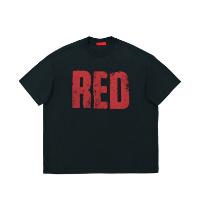 REDCHARCOAL红炭水洗做旧T恤