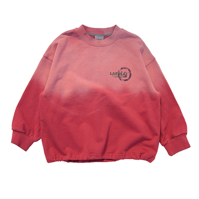 啦芙莱童装儿童韩版渐变圆领卫衣25秋季新品男女童套头衫上衣8381