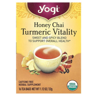 Yogitea约琪有机姜黄根草本茶舒缓压力健康代谢帮助无咖啡因活力