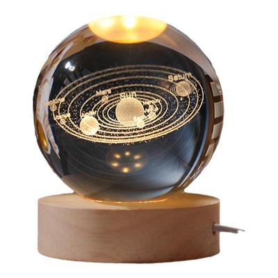 创意水晶球发光小摆件桌面装饰品