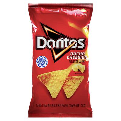 台版多力多滋Doritos超浓芝士味玉米片175g 薯片休闲膨化零食品