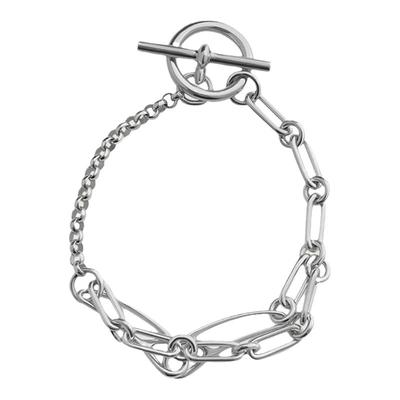 925银制饰品极简猪鼻子轻奢手链