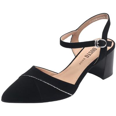 后空凉鞋优雅时尚粗跟高跟