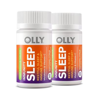 OLLY维C睡眠片退黑素30片/瓶*2