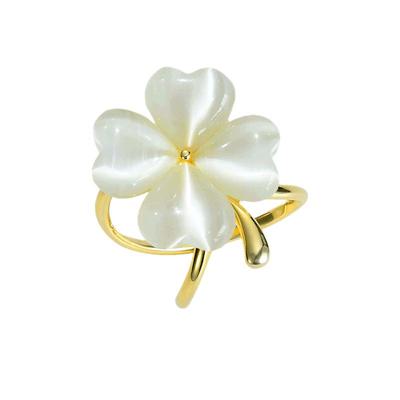 经典百搭四叶菜丝巾扣环