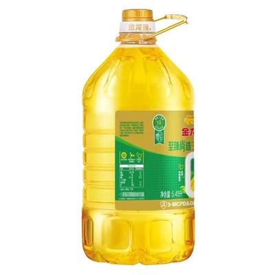金龙鱼至臻尚选玉米胚芽油5.43L单桶装非转基因物理压榨炒菜油