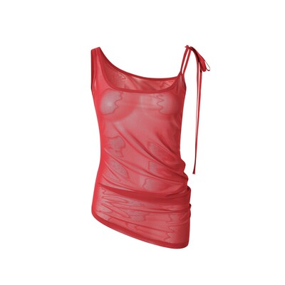 TGNS网纱组合堆叠T恤夏季薄款