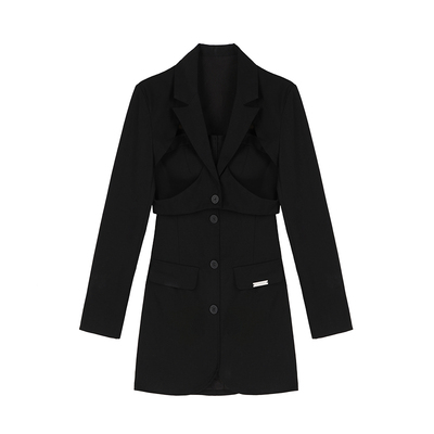 hiproject摩登say抹胸裙两件套