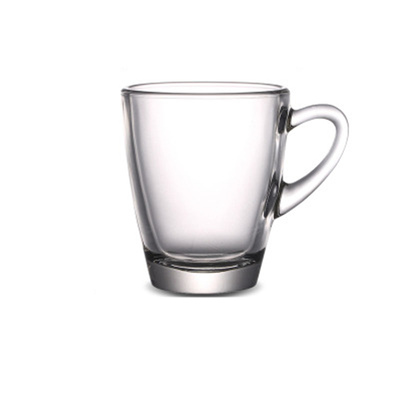 进口材质耐热玻璃杯咖啡把杯