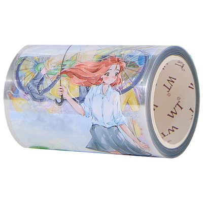 WT正品女孩模切雨天和纸胶带贴纸