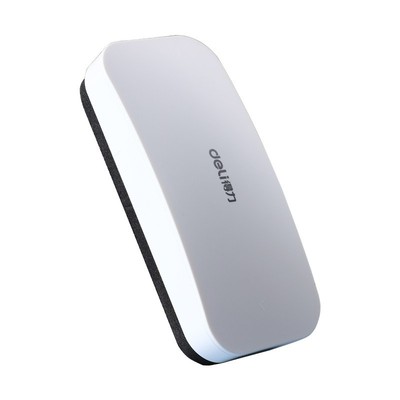 得力磁性可吸附白板擦板笔两用