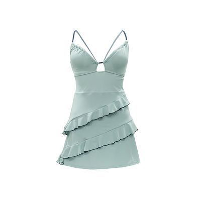 atlanticbeach绝美吊带连体泳衣