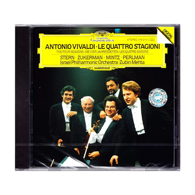 原装正版 维瓦尔第：四季 祖宾梅塔 帕尔曼 敏茨 4192142 进口CD