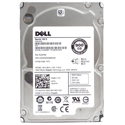 DELL/戴尔 服务器硬盘 900G 10K SAS 2.5英寸 含托架