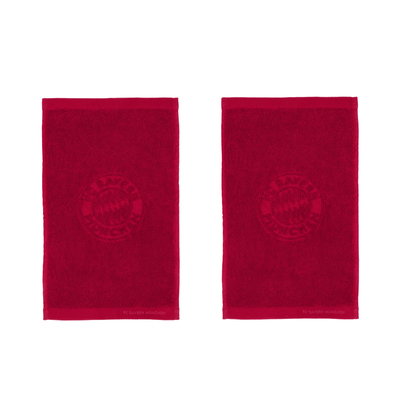 进口拜仁周边毛巾套装酒红色棉小毛巾50x30cm官方正品53440品德居