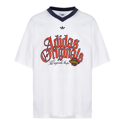 Adidas/阿迪达斯正品三叶草女士休闲宽松日常字母印花T恤KT3062