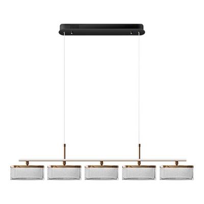 诺克明韵一字长条餐厅吊灯