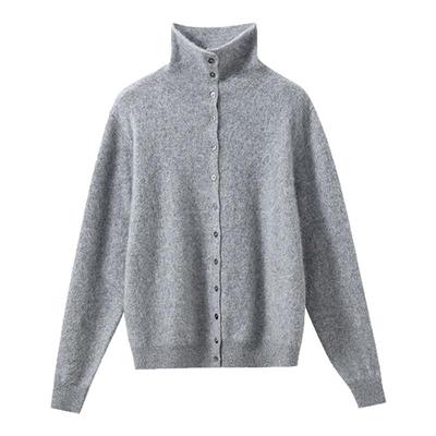 百搭高领拉绒拉毛针织打底衫开衫