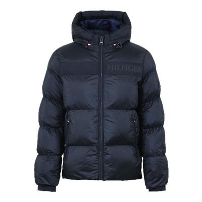 TOMMY HILFIGER汤米希尔费格男士连帽拉链棉服秋冬新款拉链上衣