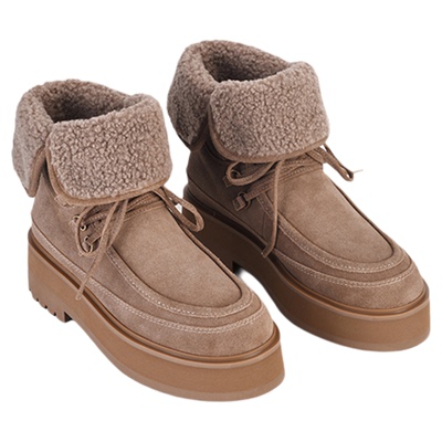 Flattered冬季保暖加绒雪地靴