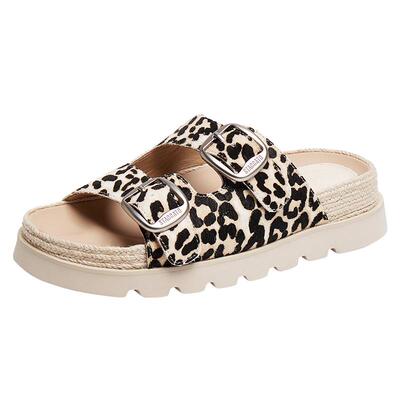 思加图复古勃肯鞋厚底增高一字拖