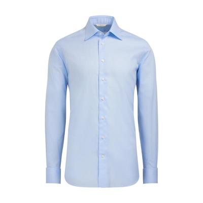 Suitsupply浅蓝色棉经典领衬衫