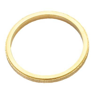 磨砂戒指女钛钢尾戒IPG14K