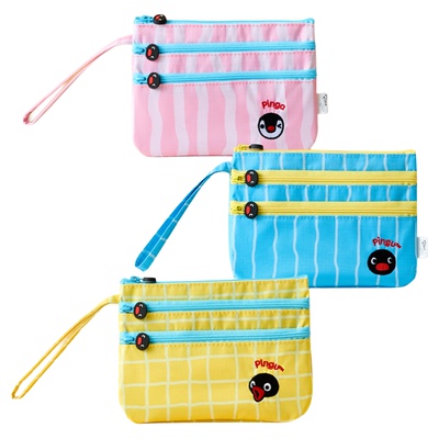 有点淘气×Pingu证件袋收纳包旅行身份证文件随身包多功能保护包