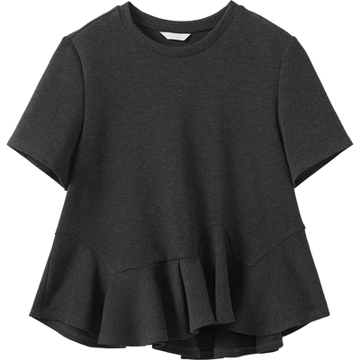 播商场同款圆领短袖花式衬衫女秋季新款宽松显瘦上衣BDS3HD3322