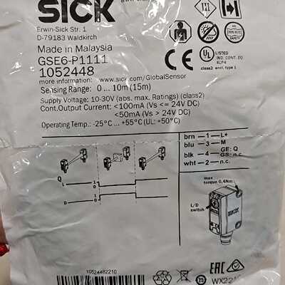 西克光电传感器GSE6-P1111，订货号1052448，数—议价