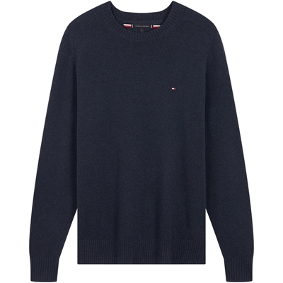 Tommy男装纯色圆领针织衫羊毛衫