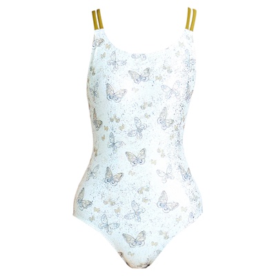 郁苔蝶三角竞速游泳衣遮肉显瘦