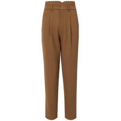 高腰曼德诗直筒休闲裤