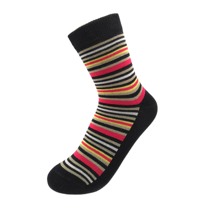 长筒袜丰华精梳棉防臭条纹休闲