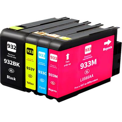 适用惠普7110墨盒Officejet 7612 7510 HP932xl彩色933打印机墨盒6100 6700 6600 7512 7110墨水盒7610非原装