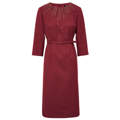 阿丹娜缝钻亮片连衣裙