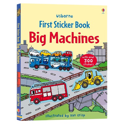 Usborne第一个贴纸书大型机器