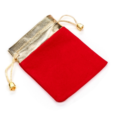 红色绒布袋锦囊小福伴拉绳